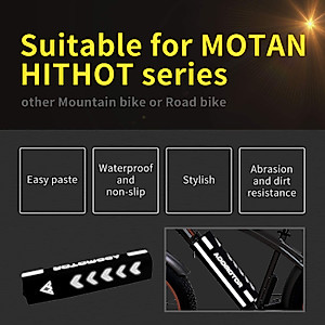 ADDMOTOR Cycling Bicycle Frame Battery Protector Nylon Protection Pad Reflective Protective Cover for Bike Accessories Black (Swordfish Battery(1Pcs))