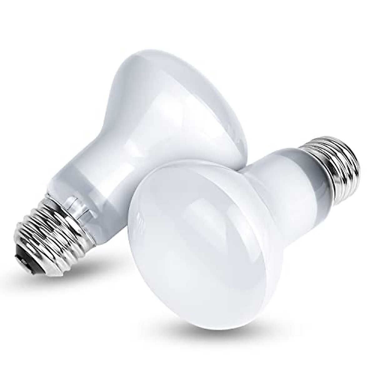 Dallfoll 2 Pack Reptile Heat Lamp Bulbs, 50W Amphibian UVA Basking Light Bulbs, Reptile Daylight Spot Light Bulbs for Turtle, Lizard, Beard Dragon