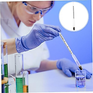 ULTECHNOVO Hydrometer Liquid Tester for Liquid Measuring Tools Mud Making Supplies Liquidometer Liquid Meter Liquid Measuring Device Petroleum Meter Petroleum Making Tool Measure Tool Glass