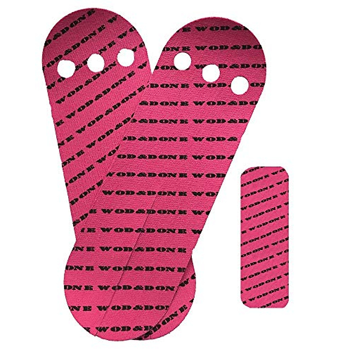 WOD and Done Grips and Hook Grip Bundle - Pink 10 Grips / 12 Hook - Self Adhesive - Skin Tight - Chalk and Sweat Friendly