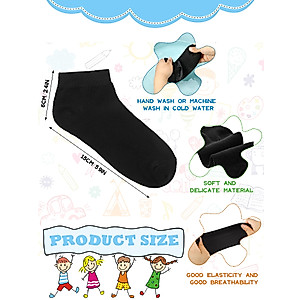Giegxin 50 Pairs Small Socks Bulk Little Socks Low Cut Ankle small Socks Mini Anklet Socks Soft Cotton Small Socks(Black)