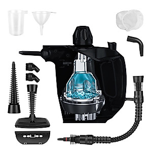 Handheld Steam Cleaner, Upholstery Steamer for Cleaning, 10 in 1 Portable High Pressure Steam Cleaner, Pressurized Steam Cleaner for Home Use, Furniture, Car, Sofa, Bathroom, Grill, Tile, Surface