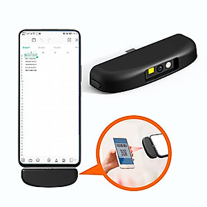 2D Cell Phone Barcode Scanner,Alacrity QR Barcode Reader Scanner Module Scanner with Auto Sensing Type-C Cell Phone Screen Barcode Scanner Scan