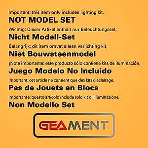 GEAMENT LED Light Kit Compatible with The Knight Bus - Lighting Set for 75957 Building Model (Model Set Not Included)