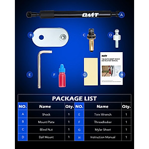 Orion Motor Tech Truck Tailgate Assist, Pickup Tailgate Lift Assist Kit Compatible with 1997 1998 1999 2000 2001 2002 2003 Ford F150, 1999 to 2016 F250 F350 Super Duty, & 2010 to 2016 F450 Super Duty