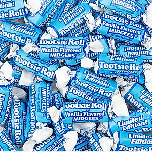 Vanilla Tootsie Rolls Midgees Candy Limited Edition 16 Oz (2 Pack) w/CC's Sweets & Snacks Bag Clip