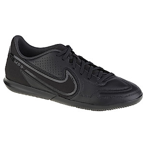 Nike Unisex Indoor/Court Soccer Tiempo Legend 9 Club IC Shoes Black/Summit White/Light Photo Blue/Black (us_Footwear_Size_System, Adult, Men, Numeric, Medium, Numeric_10)