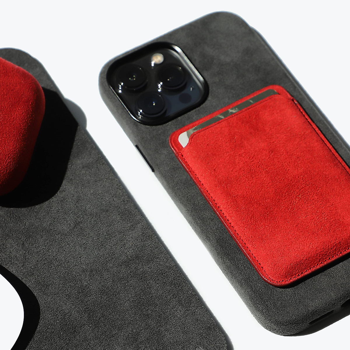 ALMA Alcantara Phone Case for iPhone 12 Series (12/12 Pro, Black)