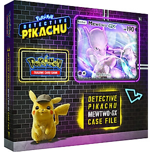 Pokemon TCG: Detective Pikachu Mewtwo-Gx Case File | 6 Booster Pack | A Foil Promo Gx Card | A Oversize Gx Foil Card