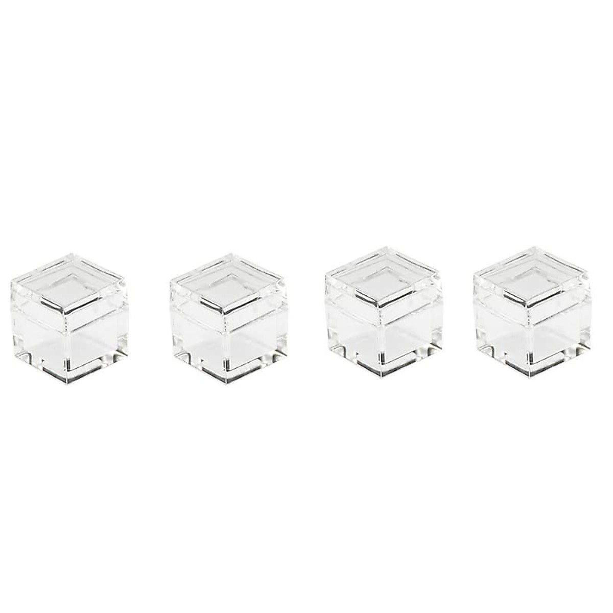 VIGAN 10PCS/Set Acrylic Cases Element Cubes Box For Element Cube Shape Clear Boxes Collection Storage For 10MM 25.4MM Element Cubes (10PCS S(14X14X14MM))
