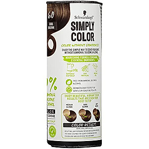 Schwarzkopf Simply Color Permanent Hair Color, 6.0 Cool Brown