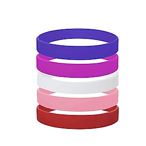 MZZJ 5 Pack-NO NEEDLES OR BP THIS ARM Bracelet Medication Alert ID Jewelry,100% Silicone Rubber Safety ID Outdoor Sport Health Warning Bracelet Band for Unisex,SOS Emergency Bracelet,7.48",Style 4