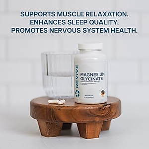 Revive MD Pure Magnesium Glycinate Capsules 200mg High Absorption Supplement for Relaxation & Stress Relief - Organic Memory & Sleep Support Pills for Strong Bones, Normal Nerve & Muscle Function
