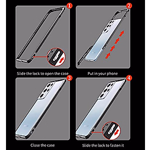 Giofiire Case Moto Z4 Moto Mods Compatible, Aluminum Bumper Frame Cove with 4 Corner Rubber Shockproof for Motorola Moto z4 (Silver, Moto Z4)