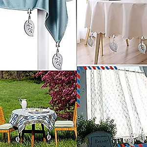 HY&GH Tablecloth Weights HeavyTablecloth Clips 8PACK Flag Weights Picnic Tablecloth Curtain Weights Camping Outdoor Curtain Weights (Flower)
