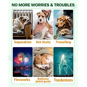 Hemp Calming Chews for Dogs Anxiety, Duck Flavored Calming Chews for Dogs 120 Chews Dog Calming Treats Natural Ingredients Calming Treats for Dogs Aid for Separation Barking Thunderstorms Travelling