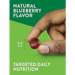 Mens Multivitamin Gummy | 70 Count | Vegetarian, Non-GMO, Gluten Free | with B12, D3, Zinc | Blueberry Flavor | by Nature's Truth