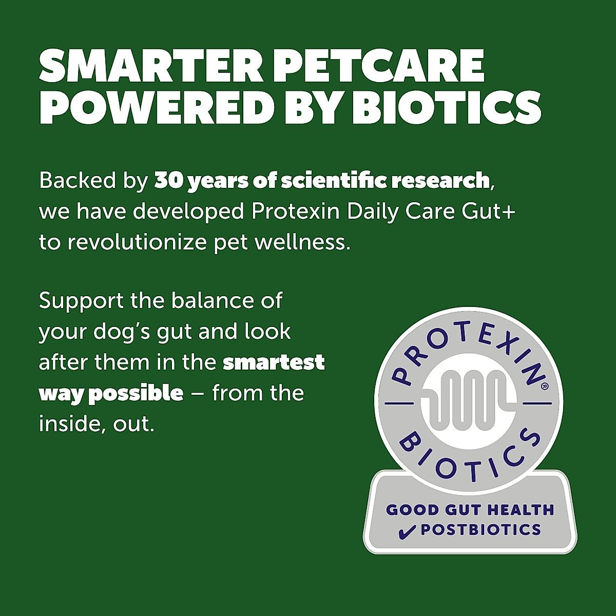 Protexin Daily Care Gut+ Mobility, 60 postbiotic Dog Supplement Chews – Chicken and Bacon Flavored