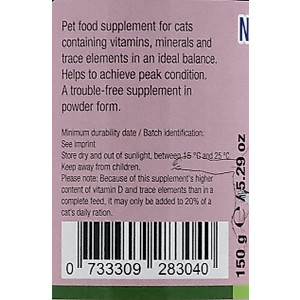 NEKTON Cat-VM Vitamins, Minerals, Taurine, and Arginine for All Cats 150gm / 5.29oz