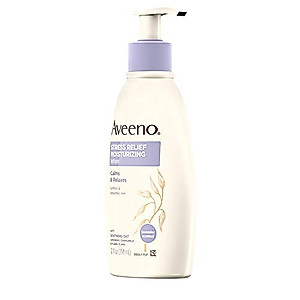 Aveeno Stress Relief Moisturizing Body Lotion with Lavender, Natural Oatmeal and Chamomile & Ylang-Ylang Essential Oils to Calm & Relax, 12 fl. oz ( Pack of 3)