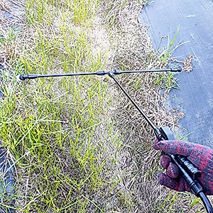 Aimela 2-Nozzle Poly Boom Wand,Backpack Sprayer Multi Nozzle Spray Holder, Equipped with Cylindrical Nozzle and 110 Degree Fan Nozzle, 90 Degree Right Angle and 45 Degree Angle Spray Pattern