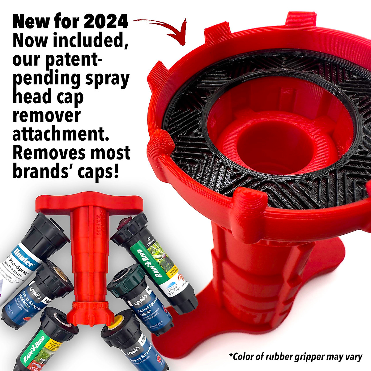 Sprinkler Head Removal Tool 4-in-1, Replace Your Sprinklers Without Digging in Under 2 Minutes, Most Brands Rainbird Toro Orbit Hunter K-Rain, 2024 Upgrade 40% Stronger New Tool, Sprinkler Shirt