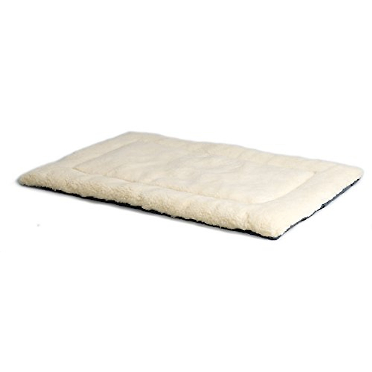 Reversible Paw Print Pet Bed in Blue / White, Dog Bed Measures 35L x 21.5W x 3.5H for Intermediate Size Dogs, Machine Wash