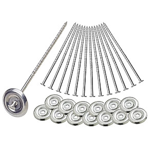 Uitose 14 Count Outdoor Rv Rug Stakes, Stainless Steel Spira Patio Mats Stakes, Used for Fixing Rugs, Tents, Tarps, and RV Mats，Rv Camping Accessories for Outside,Camper Must Haves