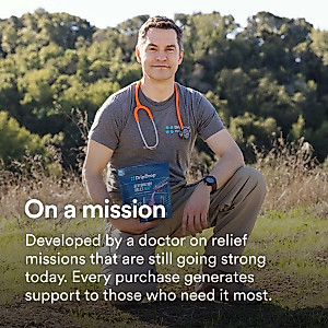 DripDrop Hydration - Orange - Electrolyte Drink Mix Single Serve Hydration Powder Packets | Non-GMO, Gluten Free, Vegan | 32 Sticks