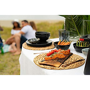 Megamaster 820-0065C 1 Burner Portable Gas Grill for Camping, Outdoor Cooking , Outdoor Kitchen, Patio, Garden, Barbecue with Two Foldable legs, Red + Black