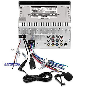 Car Microphone 3.5mm, Car Radio Mic Replacement for Pioneer Kenwood Boss JVC Sony Jensen Alpine Bluetooth Stereo Vehicle Head Unit Enabled Audio GPS DVD - External Hands Free Assembly Mike