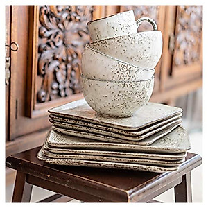 BIA Cordon Bleu S/4 Rustico Soup/Cereal Bowls (24oz), cream, contains 4 pieces