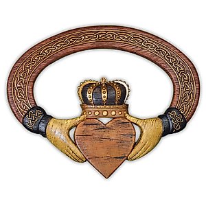 Abbey Gift Press Claddagh Wall Hanging and Card, Brown (54999T)