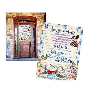 Alice Baby Shower Wonderland Important Date Party Supply Decoration (Welcome Decor)