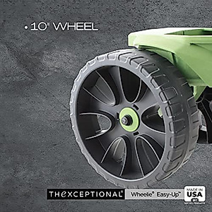 TheXceptional Wheelie Easy-Up | Wheeled Garden Stool with Handles Relieve Pain Getting Up and Down | Gardening Work-Seat with Wheels for Elderly Seniors Kneeler | Made in USA by Vertex | Model EX530