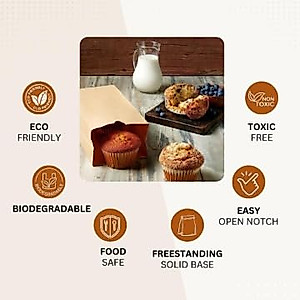 Kraft Paper Bags, 4 Lb Brown Paper Bags, (50 Count) (Brown #4)