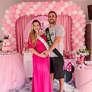 Generic Baby Mama and Baby Papa Sash for Baby Shower，Mom to be Sash and Dad to be sash for Gender Reveal, Boy or Girl,He or She Baby Sex Reveal Decorations,New Mom Daddy Gifts