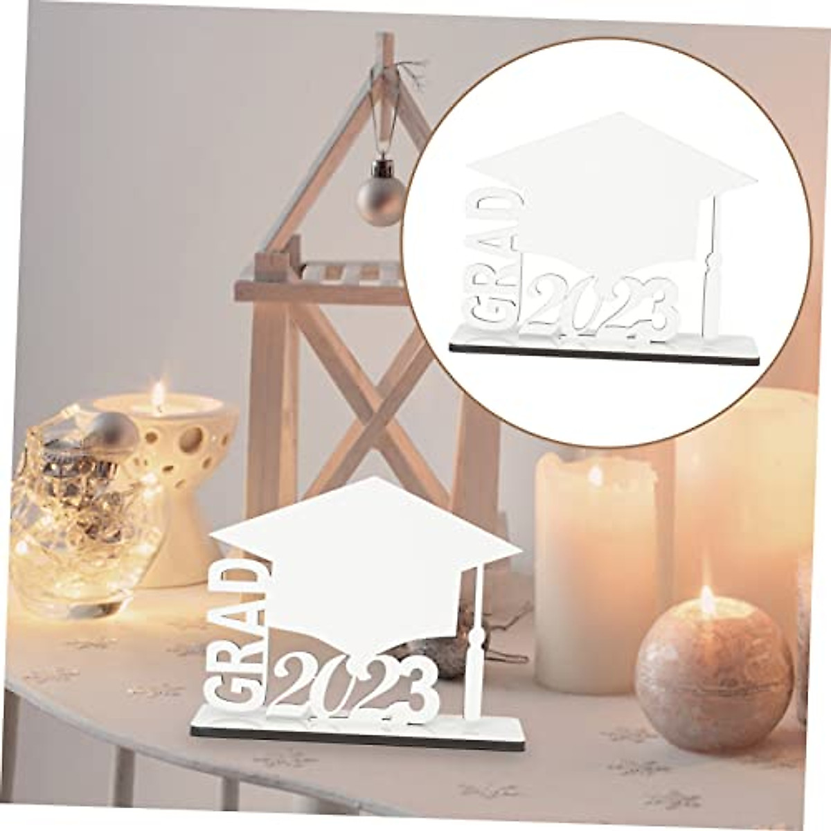 Abaodam 3pcs Picture Supply Decor Desktop of Graduates Congrats Mdf Wood Personalized Room Transfer Memorial Grad Wooden Sublimation Frame Frames Hardboard Photo Blanks