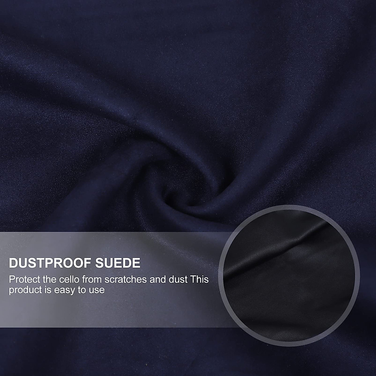 VAKUUM Cello Cover Suede Cello Bag Musical Instrument Cover Cello Storage Accessories