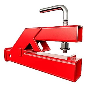 YITAMOTOR Clamp On 2" Trailer Hitch Receiver Ball Mount Adapter Compatible with Kubota Deere Bobcat Bucket