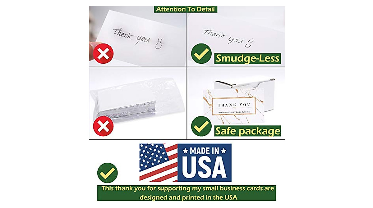 Modern 5th Thank You Cards - Elevate Your Small Business