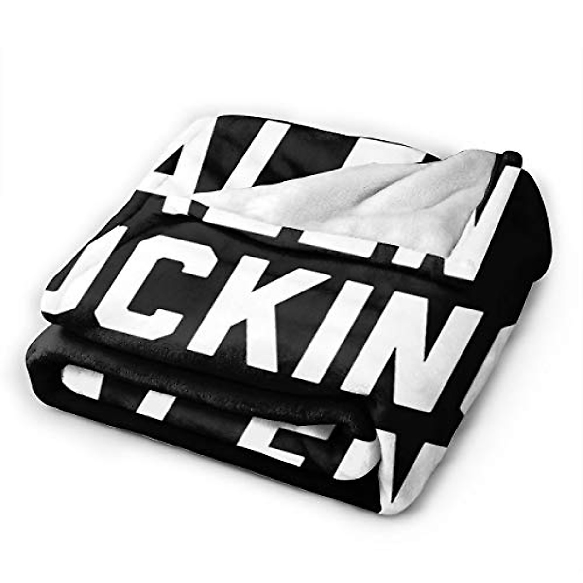 Van Fucking Halen Blanket Novelty Throw Blanket 50"" x40 Flannel Micro Fleece Blanket for Sofa Home Camping Travelling Blanket
