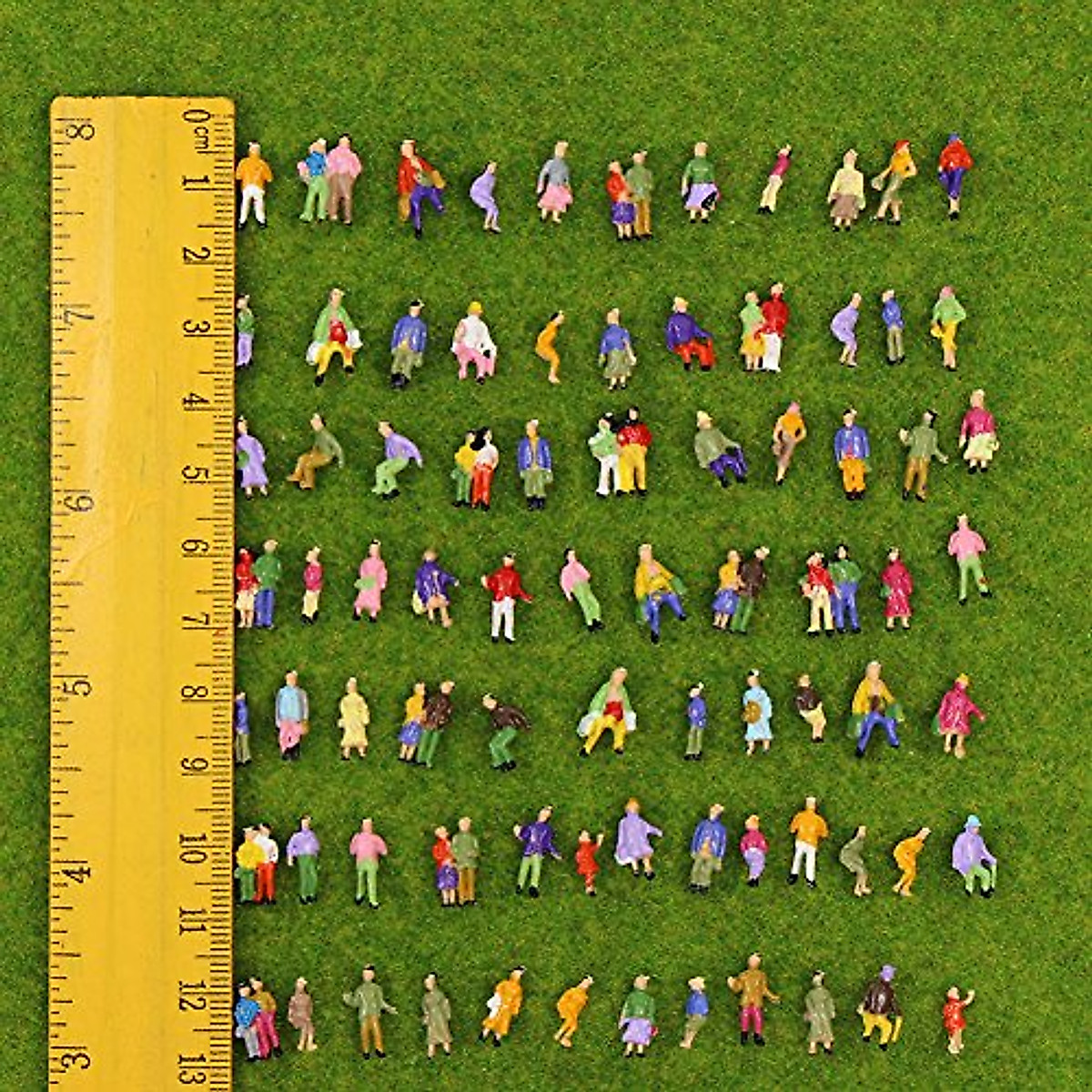 100pcs Painted N Scale (1:160) Model Train Figures