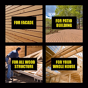 #10 x 3’’ Wood Screws by Grindy (100pack/1.6LBS) – Self-Drilling Deck Screws I Rust Resistant I Quick Drive & Fast Grip I for Cabinet, Furniture & Other Projects I T25 Star Drive I Bit Included