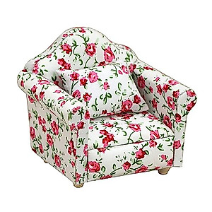 Homoyoyo Mini Sofa Bench Pillow Floral Pillow Daybed Pillows Mini House Furniture Sofa Decoration Mini Sofa Exquisite Mini Sofa Model Wooden Mini House Supply Decorative Mini Sofa Fine Baby