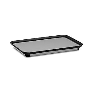Dreamfarm Big Fledge | Double-Sided Cutting Board with Non-Slip Rubber Feet & Juice Grooves | Black, 14” x 9.6”
