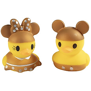 Disney Duckz Rubber Duckies - Mickey, Minnie, Elsa, Ariel and More - 10 Different Duck Characters - Great Easter Gift & Bath Toy for Kids - Ages 3+