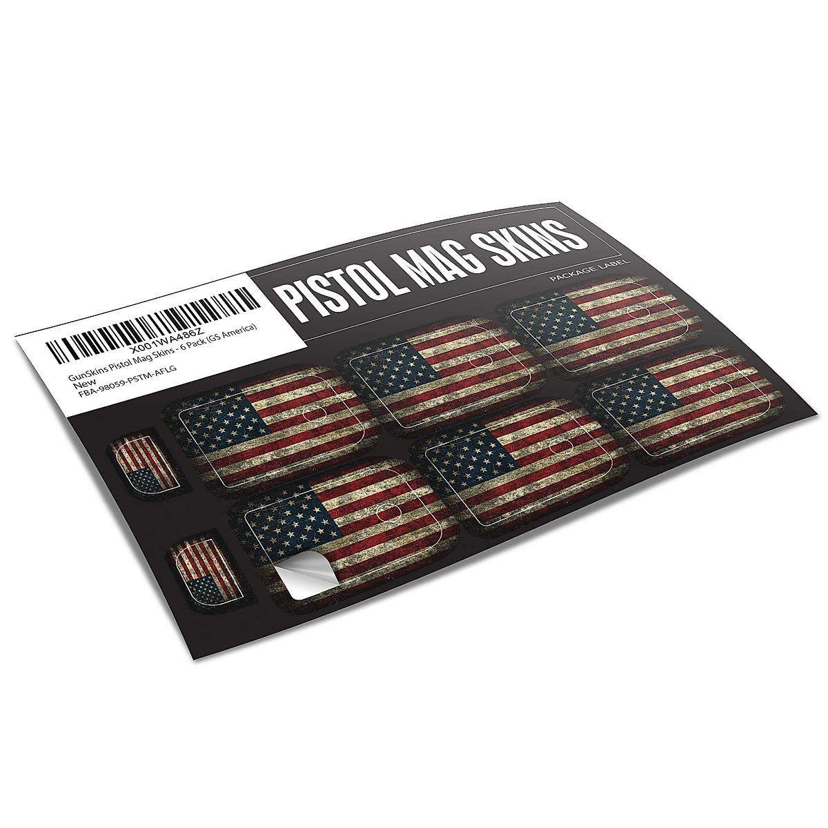 GunSkins Pistol Mag Skins - 6 Pack - Compatible with Airsoft AEG BB Gun - Vinyl Decals - Easy to Install - 100% Waterproof - Made in USA - GS America