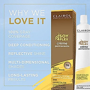 Clairol Professional Permanent Crème Hair Color 7g Med Gold Blonde