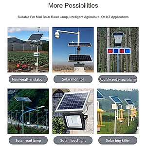 XYGStudy Solar Power Manager Embedded Rechargeable 10000mAh Li-Po Battery Supports 6V~24V Solar Panels with Multi Protection Circuits